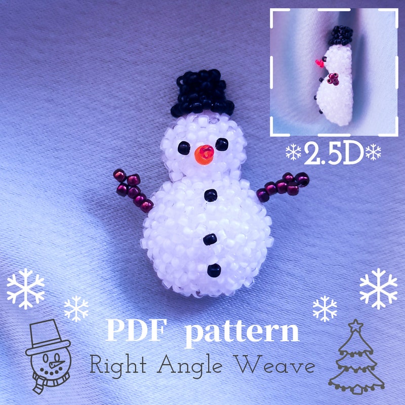 Beaded Snowman - Etsy