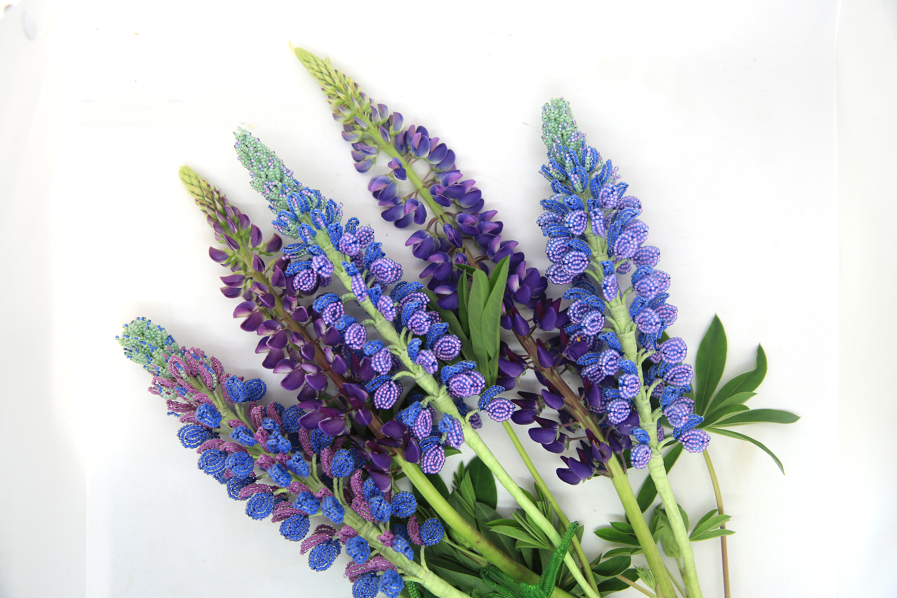 Beaded Flowers Pattern | Lupine | Seed Bead Patterns | Beadwork Pattern ...
