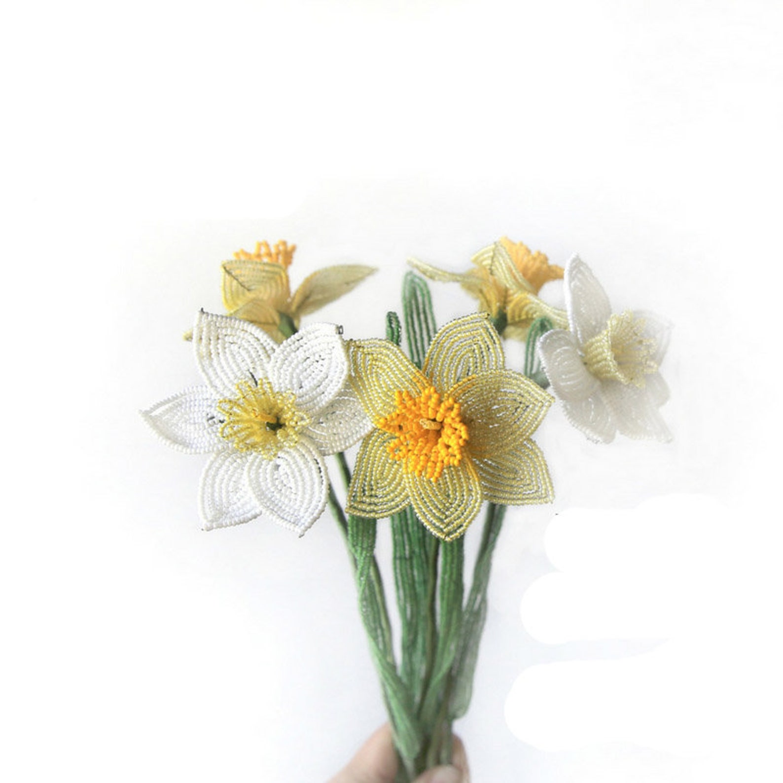 Beaded Lilac, Tulip, Narcissus Pattern | Beaded Flowers Patterns | Seed ...