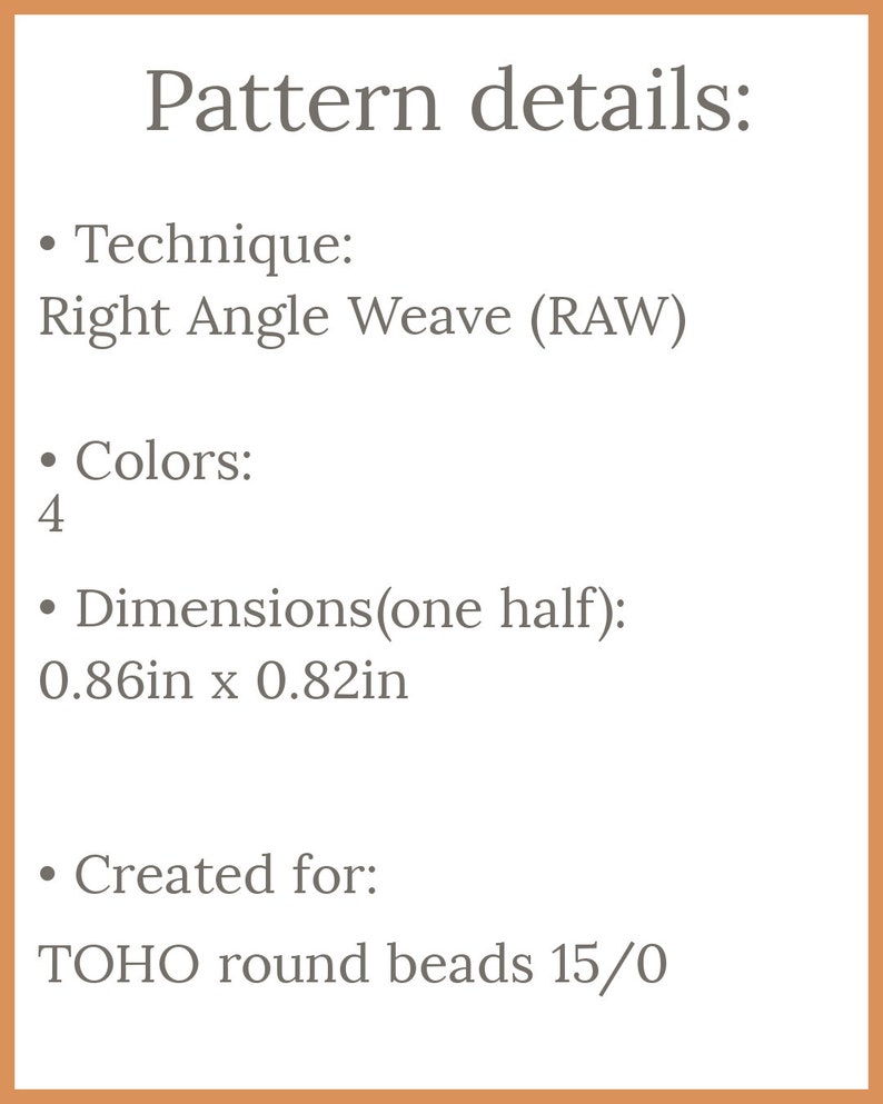 Pendant Duck | Seed Bead Beading Pattern RAW Right Angle Weave Beaded ...