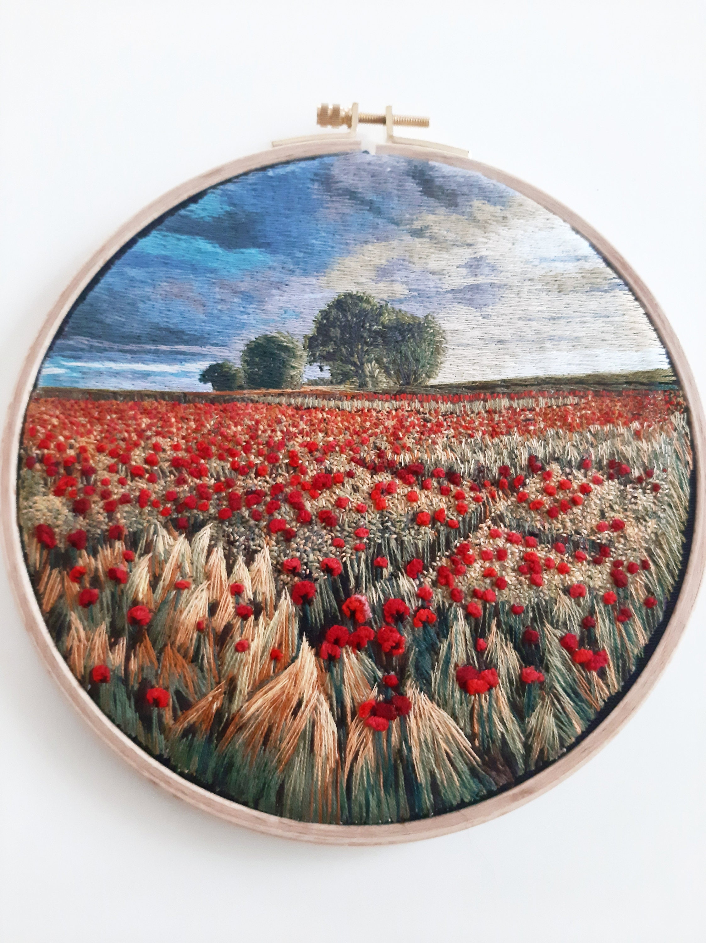 Embroidered Landscape - Etsy