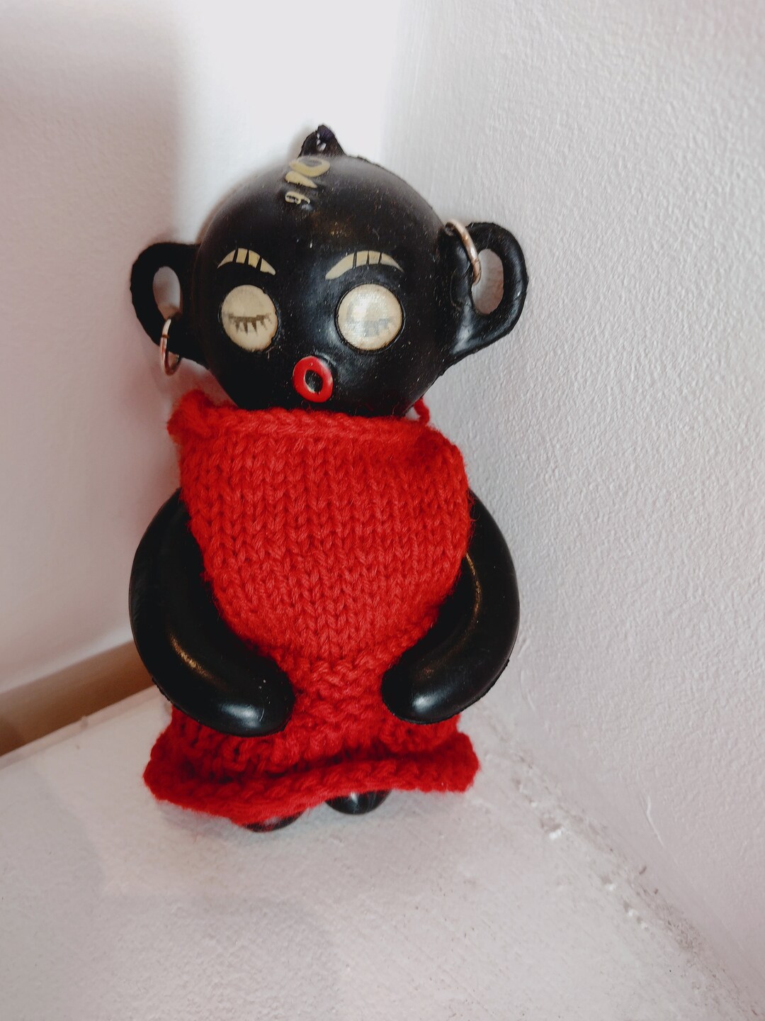 Vintage 1950's Japan Winky Blinky Takara Dakko-chan Items Doll Figurine Lenticular Eyes Charm ...