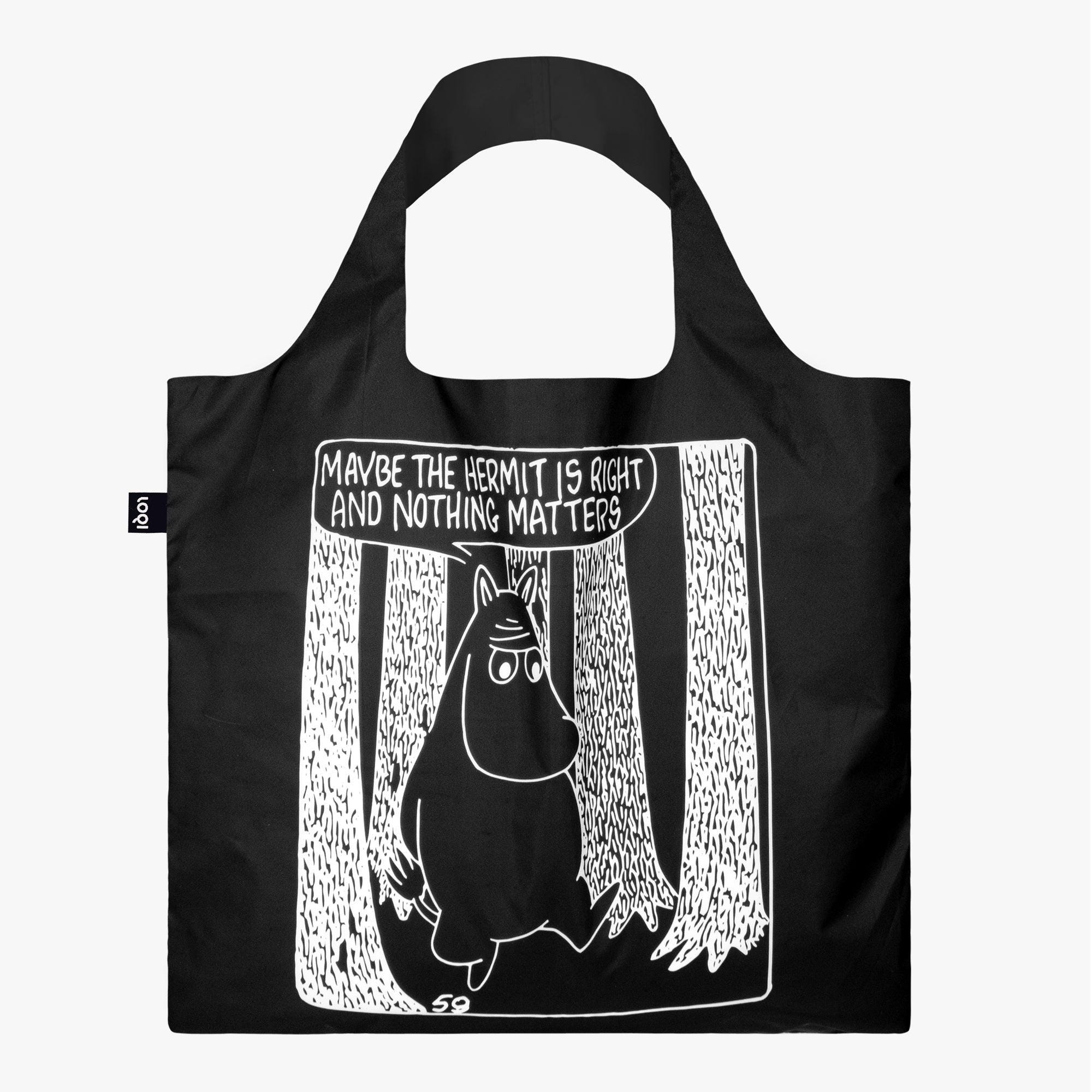 Moomin Black Comic Strip Tote Bag ,moomin Characters - Etsy