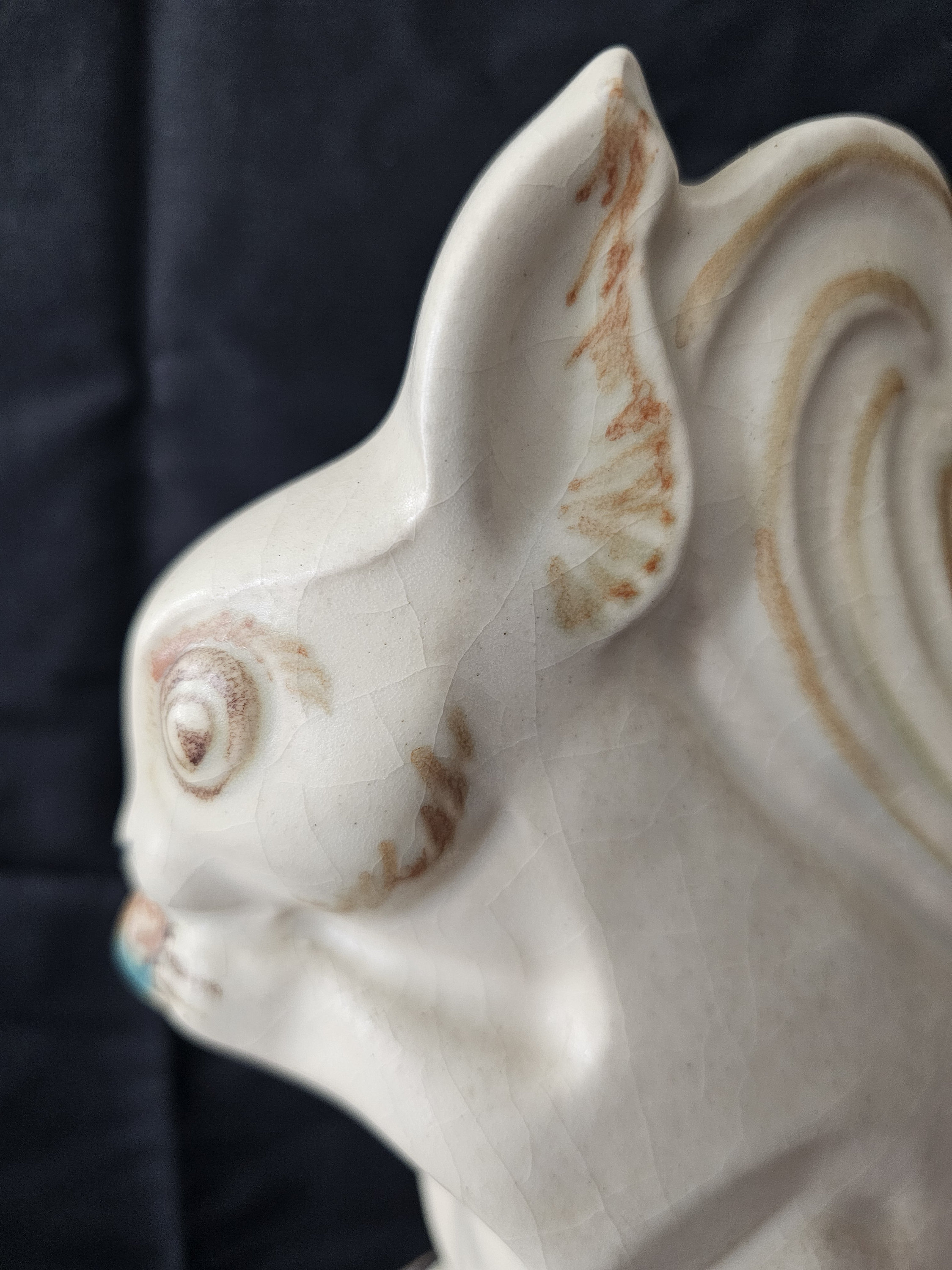 1930's Glazed Ceramic Art Deco Squirrel - Etsy