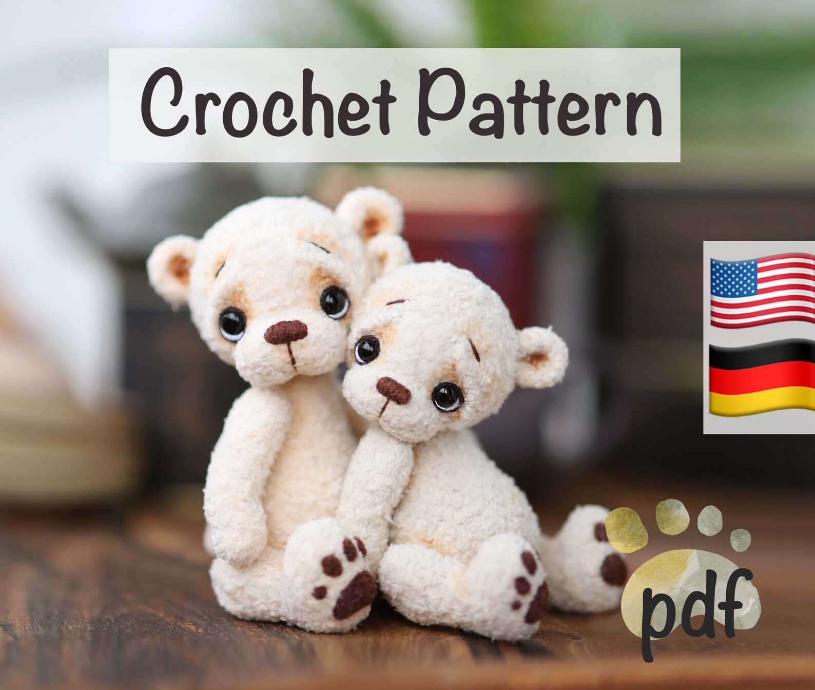 Crochet Pattern Teddy Bear Amigurumi Pdf Tutotial Amigurumi - Etsy Australia