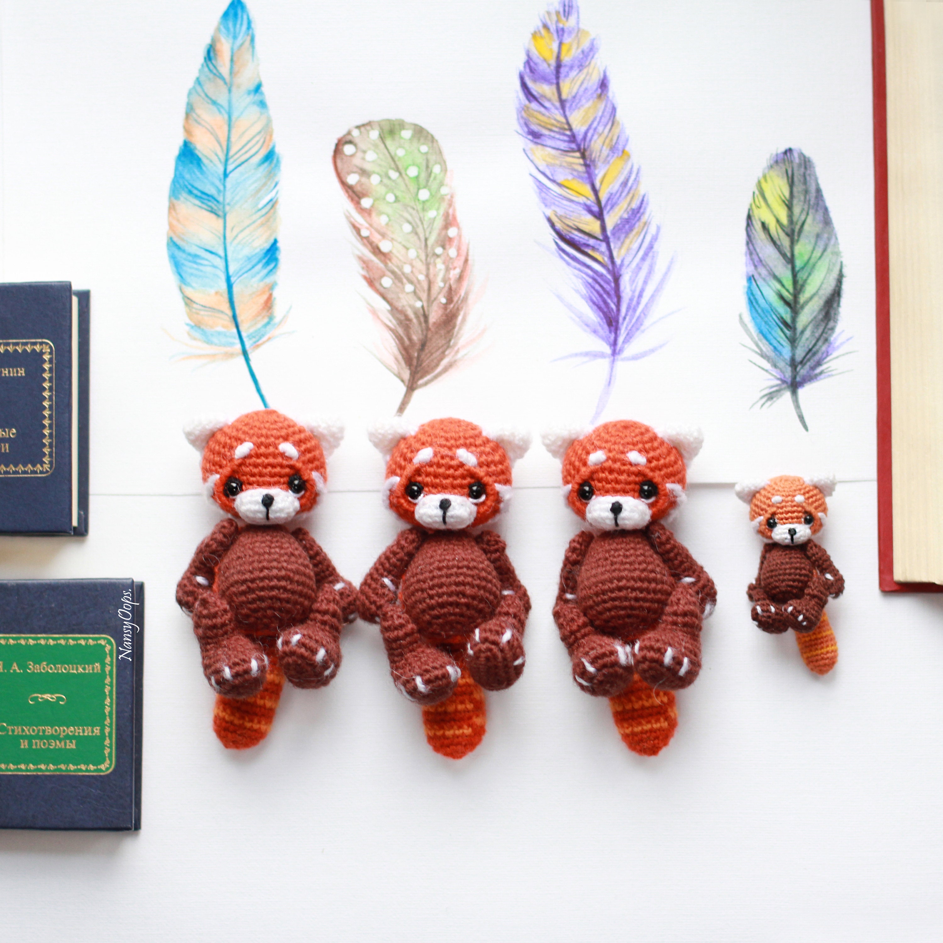 Crochet Pattern Red Panda Amigurumi Pattern Kawaii Red Panda - Etsy