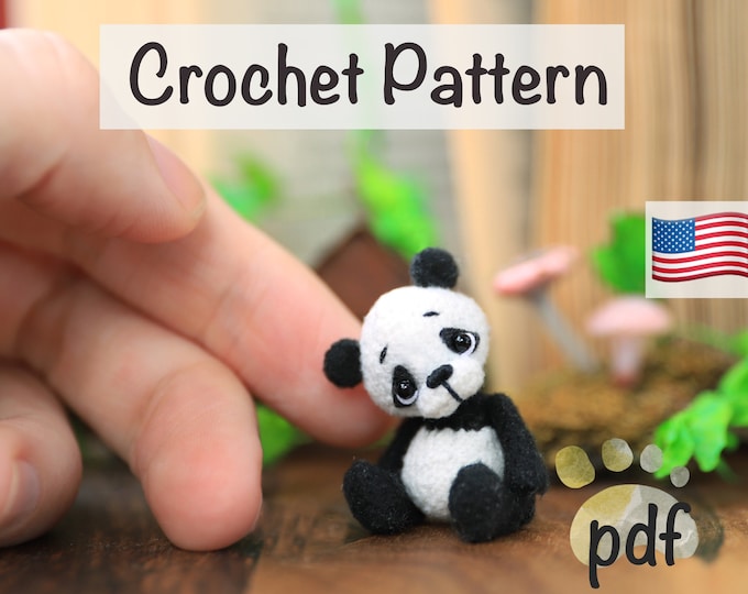 Crochet Pattern PANDA Amigurumi Pattern - Create Your Own Miniature ...