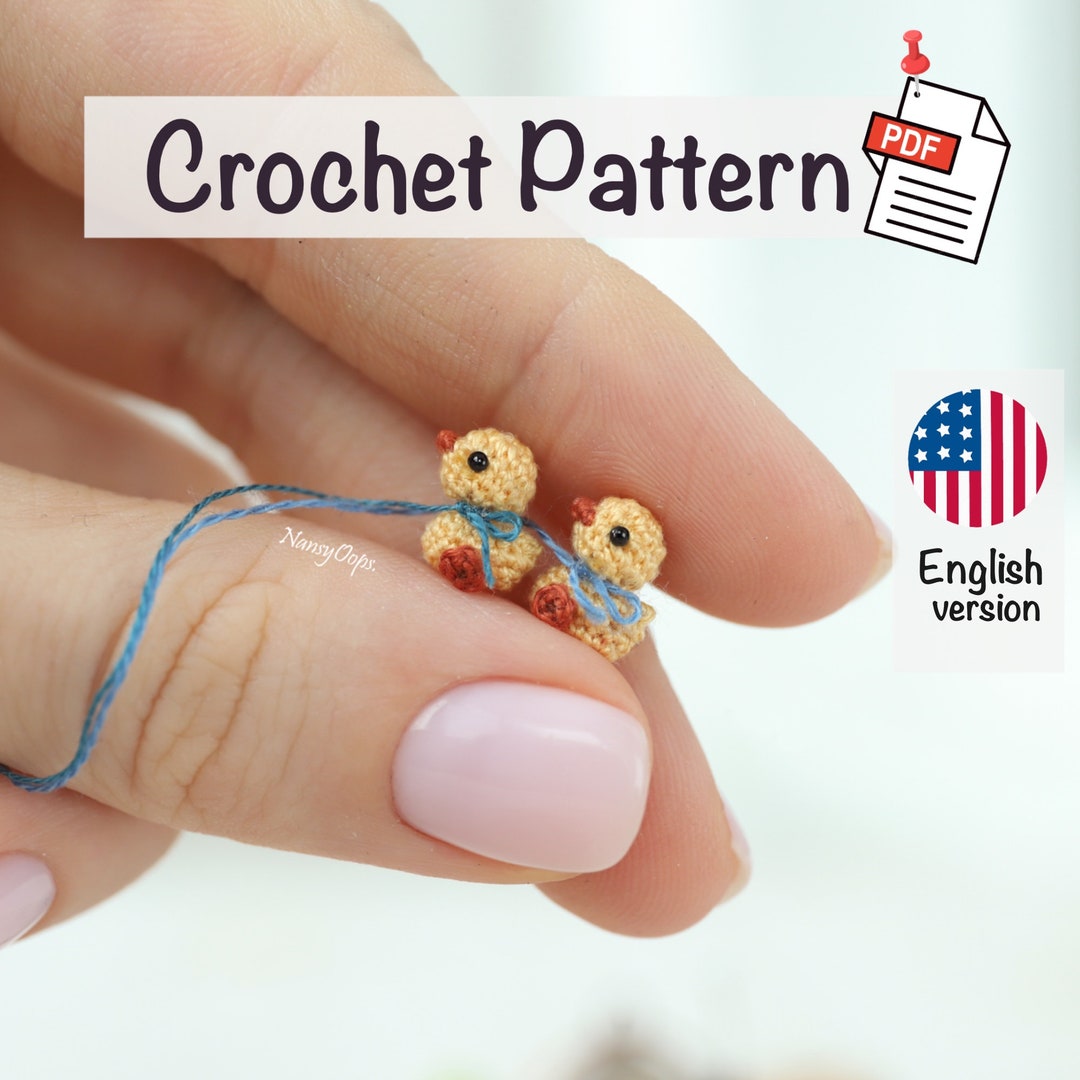 Crochet Duck Pattern Micro Toy Duckling Amigurumi: Make Your Own Miniature Masterpiece! PDF ...