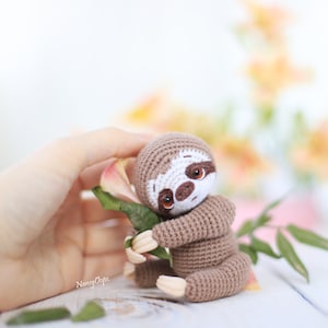 Crochet SLOTH Pattern - Crochet Your Own Adorable Sloth Amigurumi: Easy ...