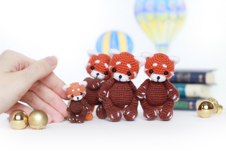 Crochet Pattern Red Panda Amigurumi Pattern Kawaii Red Panda - Etsy