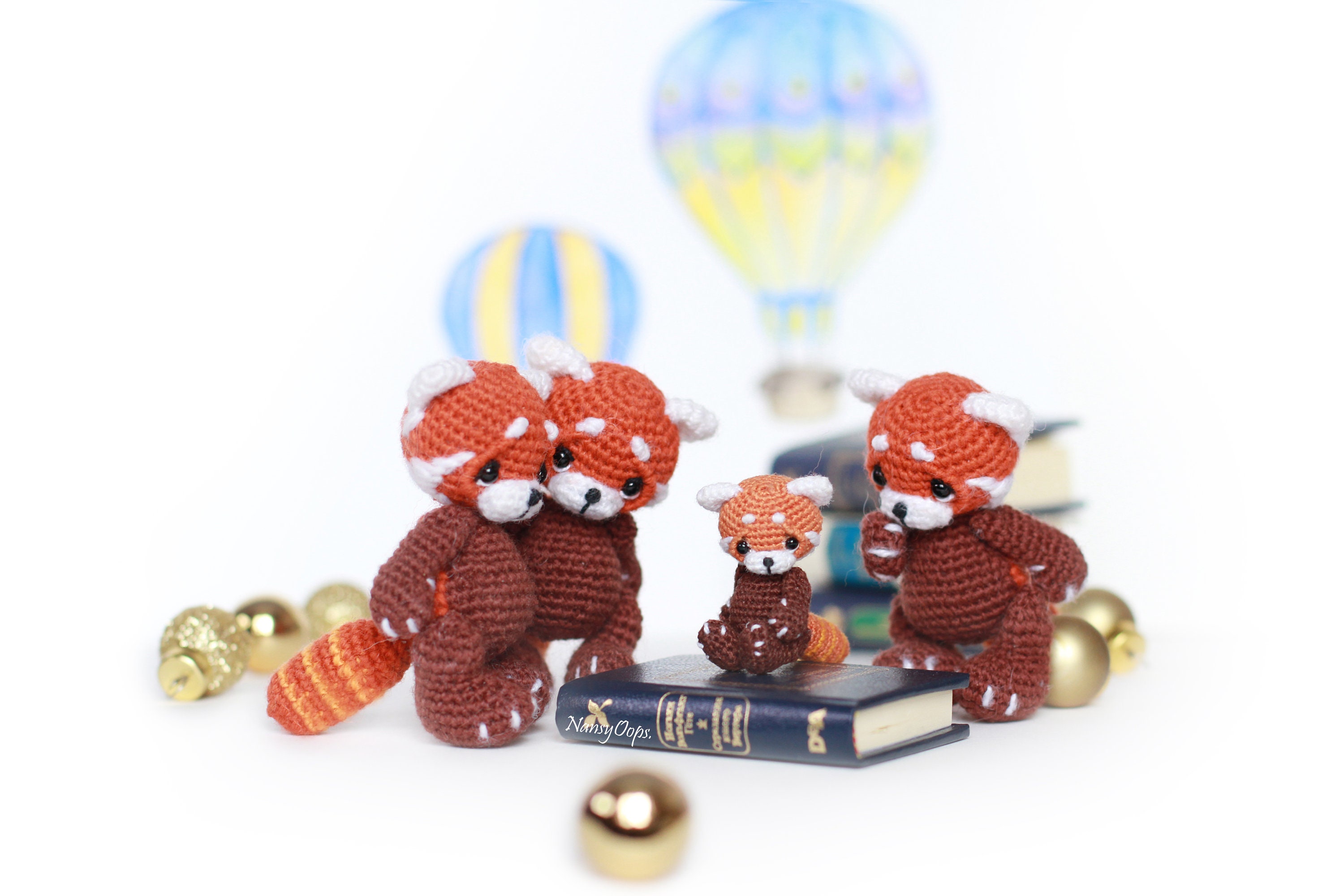 Crochet Pattern Red Panda Amigurumi Pattern Kawaii Red Panda - Etsy