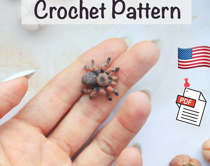 Crochet Tarantula Pattern Halloween Decor Amigurumi: Make Your Own ...