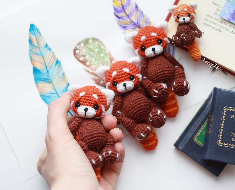 Crochet Pattern Red Panda Amigurumi Pattern Kawaii Red Panda - Etsy