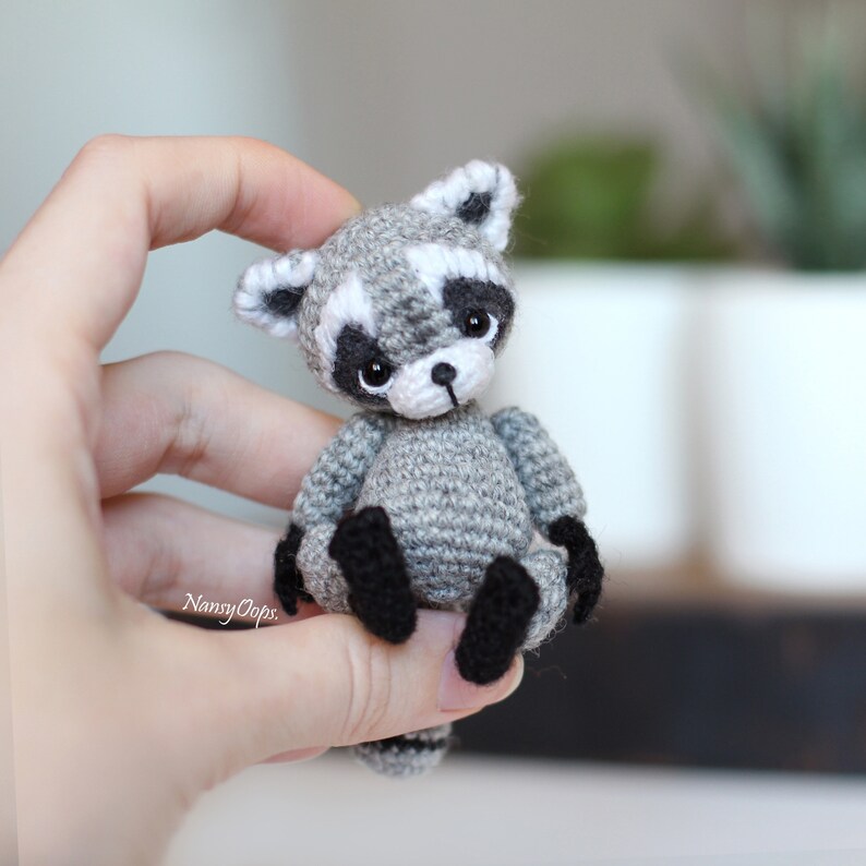 Crochet Pattern Raccoon Amigurumi Pattern by Nansyoops Pdf - Etsy