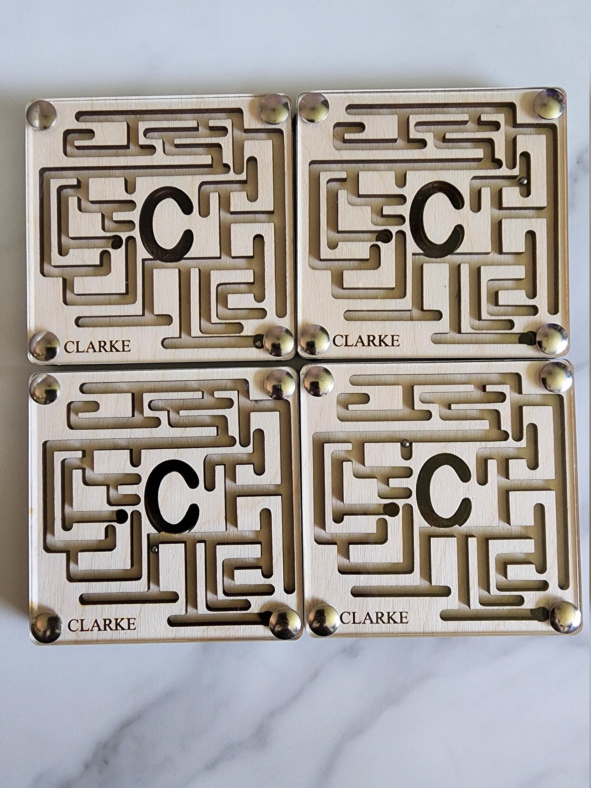 Custom Maze Coasters - Father's Day Gift - Family Gift - Personalized ...