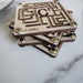 Custom Maze Coasters - Father's Day Gift - Family Gift - Personalized ...