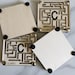 Custom Maze Coasters - Father's Day Gift - Family Gift - Personalized ...