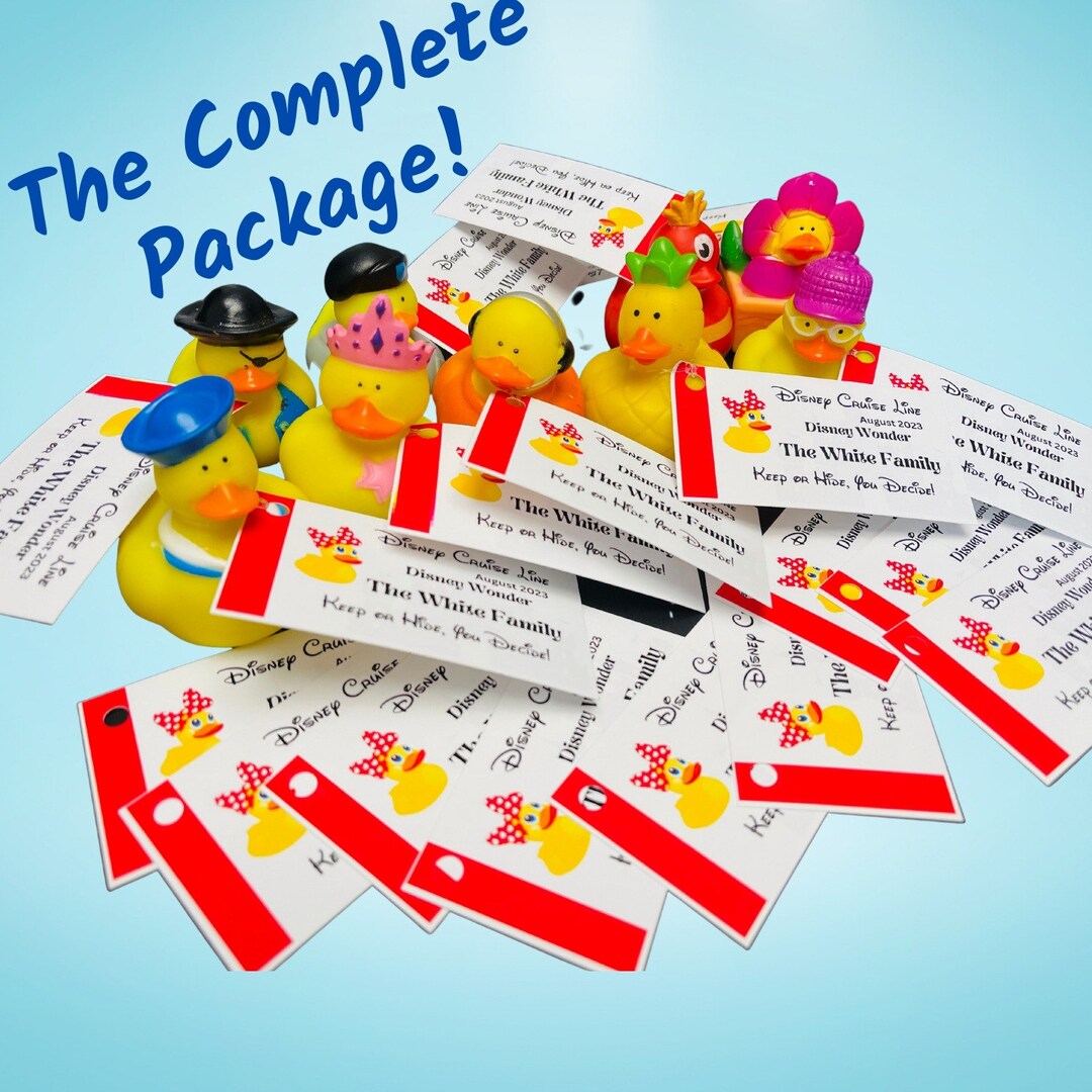 20 Ducks W/ Custom Tags the COMPLETE Package: Cruise Duck - Etsy