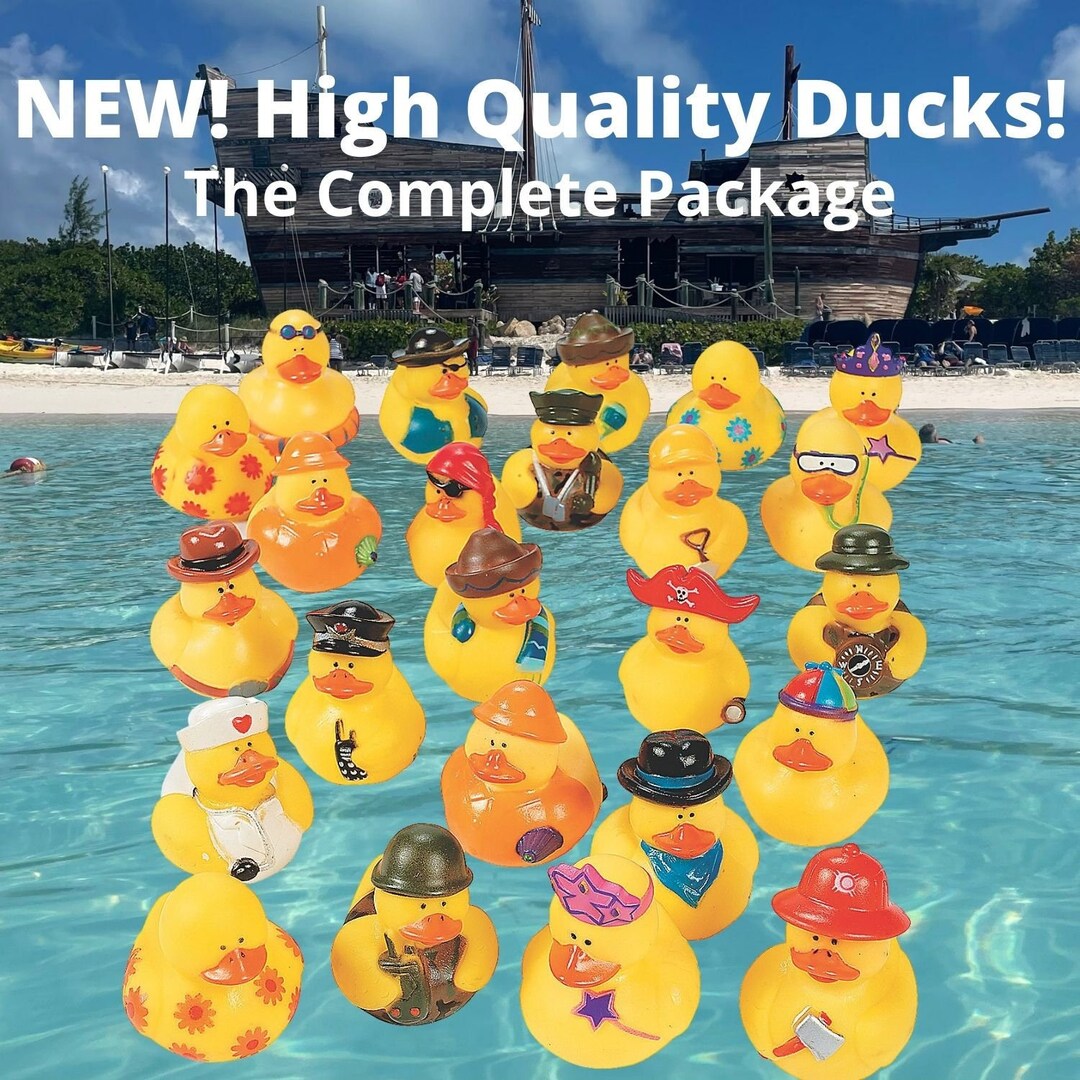 20 Ducks With Custom Stickers. the Complete Package: Ready to Cruise - Etsy
