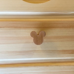 6pc Wooden Mouse Knob (natural Wood Color) for Dresser Drawers | Mouse ...