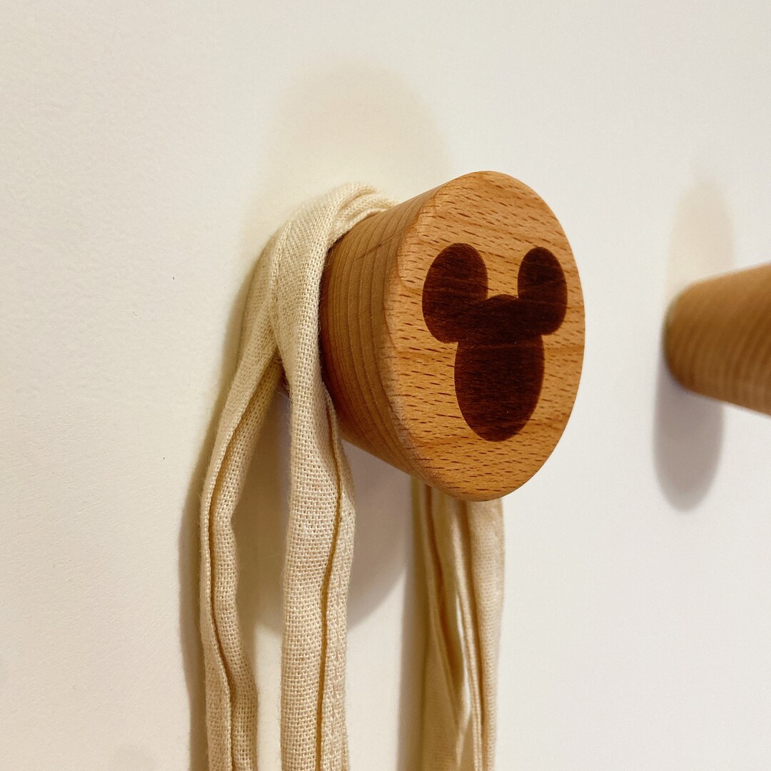 3 Pcs Wooden Mouse Hooks for Hats, Scarfs, Bags, Clothes - Etsy