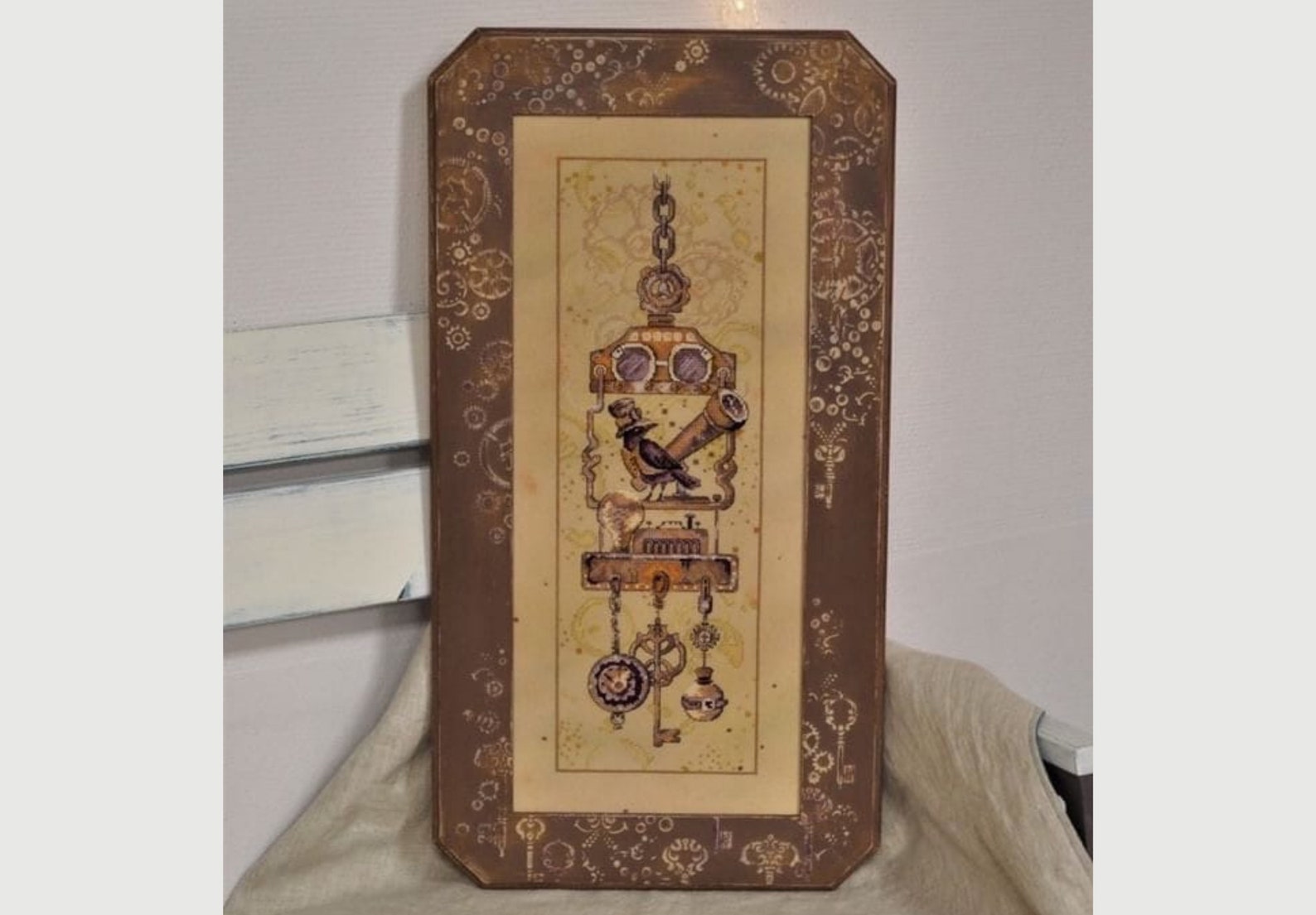 Steampunk Cross Stitch Pattern PDF Watercolor Cross Stitch - Etsy