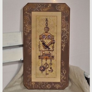 Steampunk Cross Stitch Pattern PDF, Watercolor Cross Stitch Chart ...