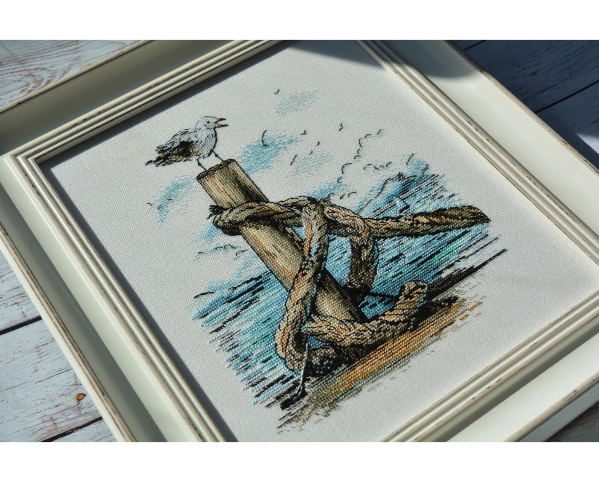 Sea Cross Stitch Pattern PDF Instant Download Nautical Hand - Etsy