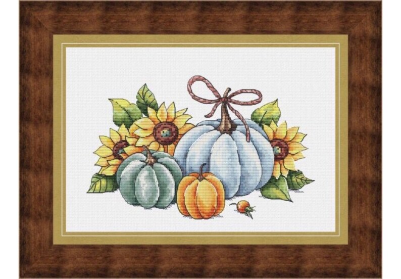 Pumpkins сross Stitch Pattern PDF, Thanksgiving Day сross Stitch Chart ...