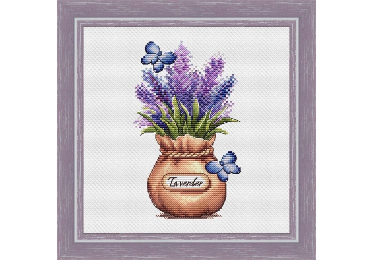 Lavender Cross Stitch Pattern PDF Provence Cross Stitch Chart - Etsy