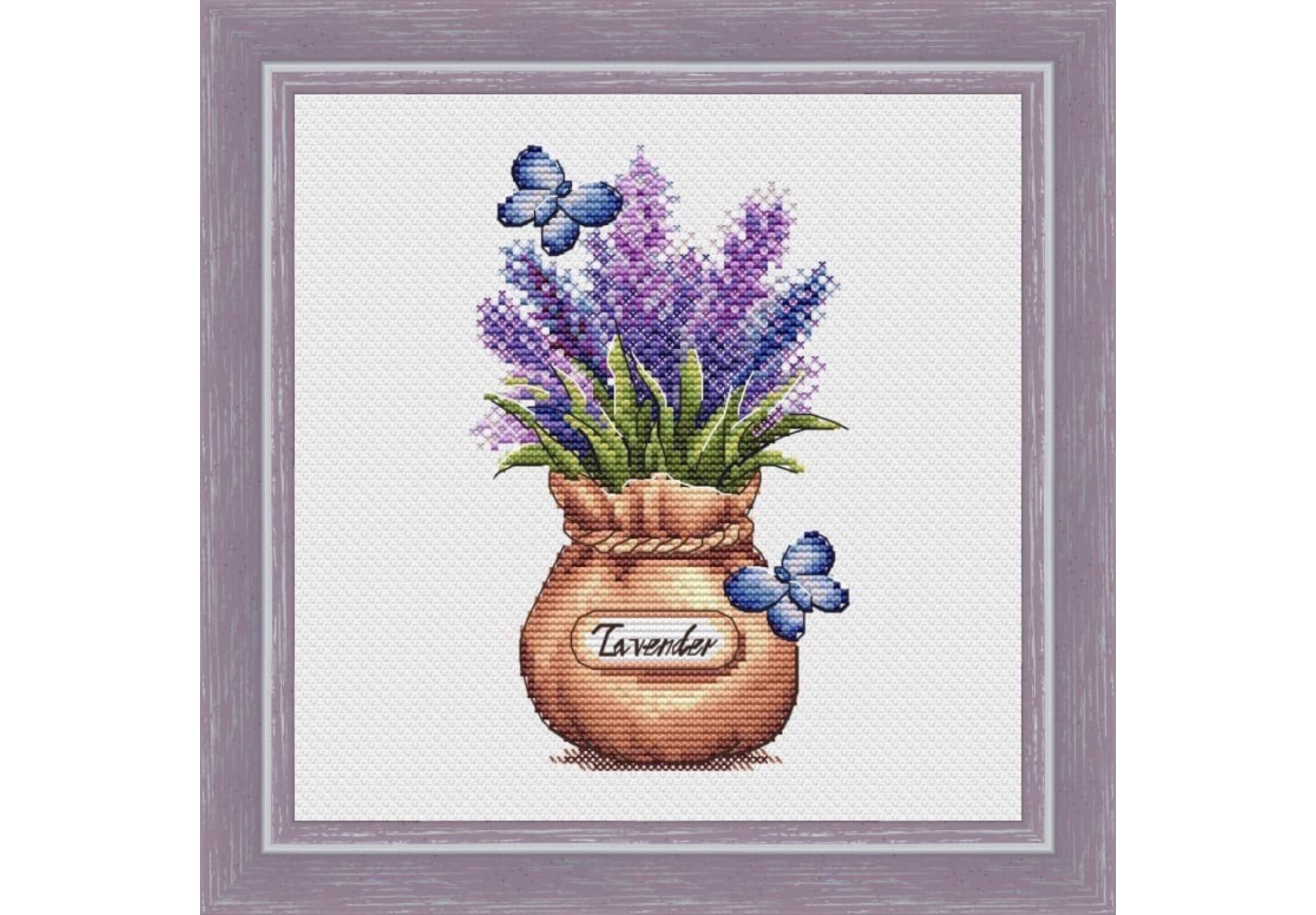Lavender Cross Stitch Pattern PDF Provence Cross Stitch Chart - Etsy