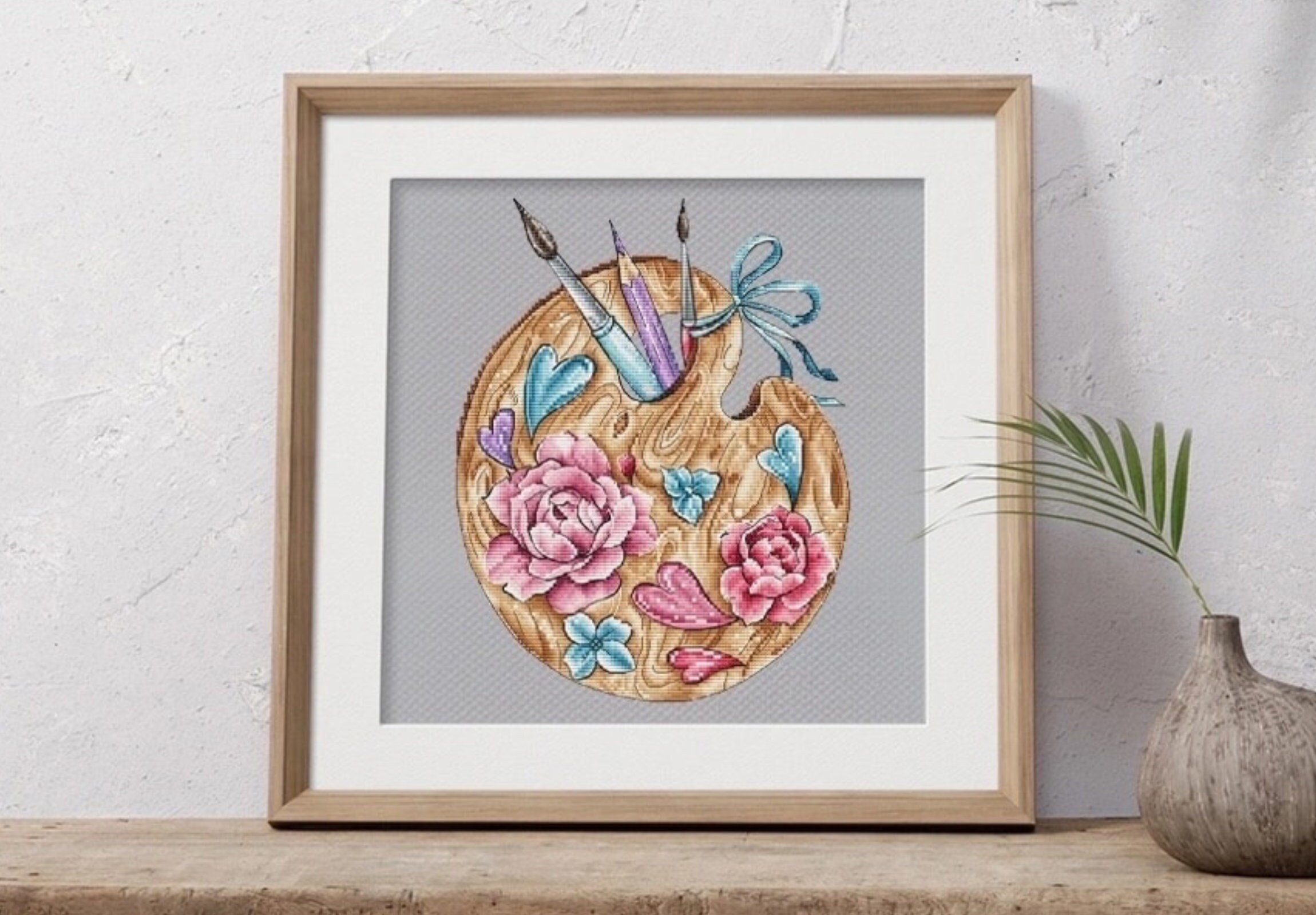 Watercolor сross Stitch Pattern PDF and Saga, Flowers Hand Embroidery ...