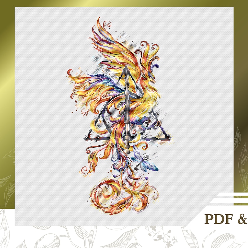 Phoenix Cross Stitch - Etsy