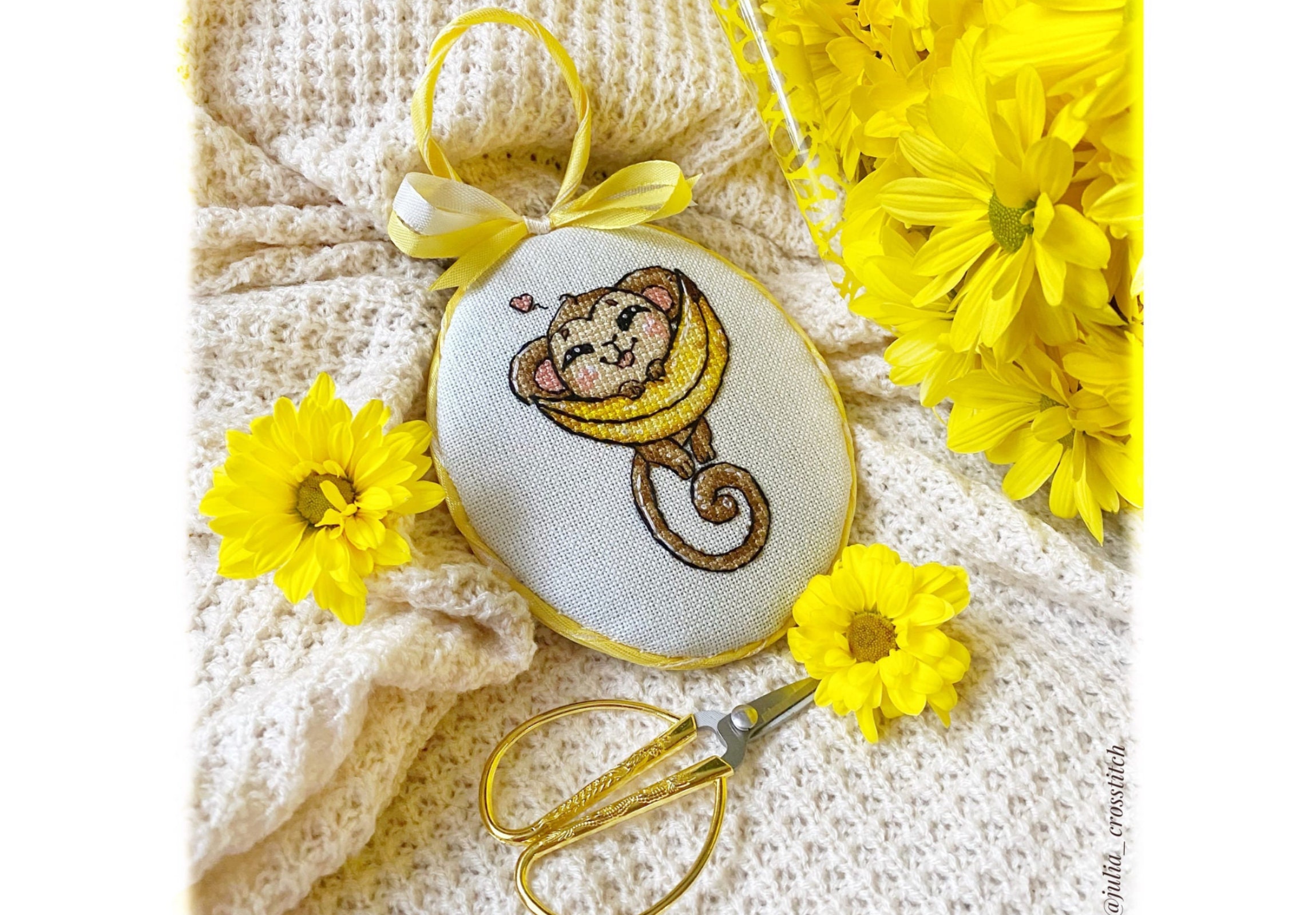 Monkey Cross Stitch Pattern PDF for Beginners Jungle Cross - Etsy