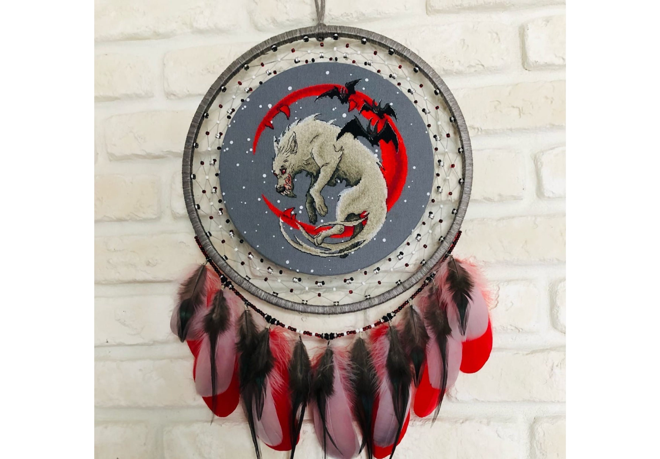 Horror сross Stitch Pattern PDF Night Hunting Werewolf сross - Etsy