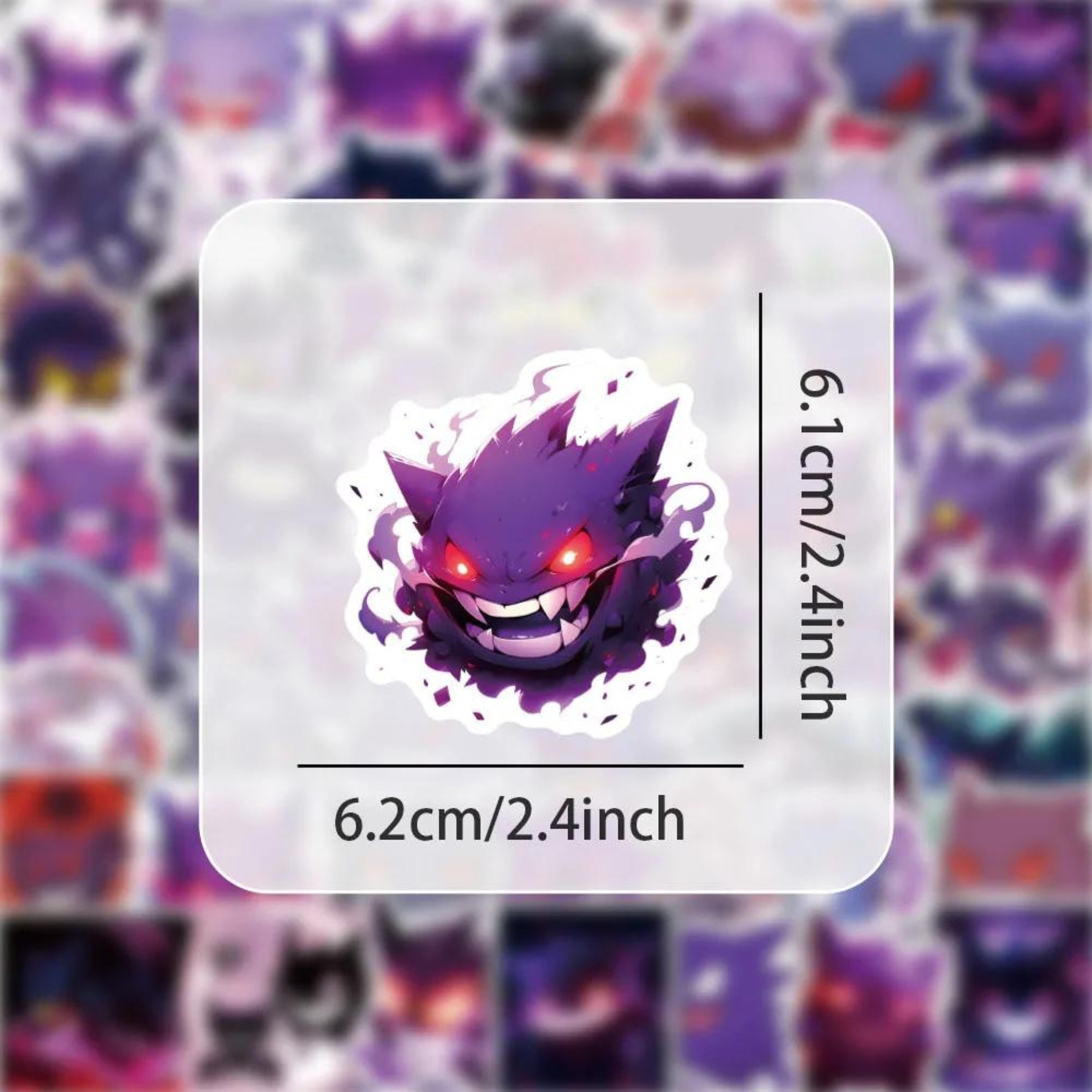 Gengar Sticker, Gengar Stickers, Pokemon Stickers, Gengar, Kidcore ...