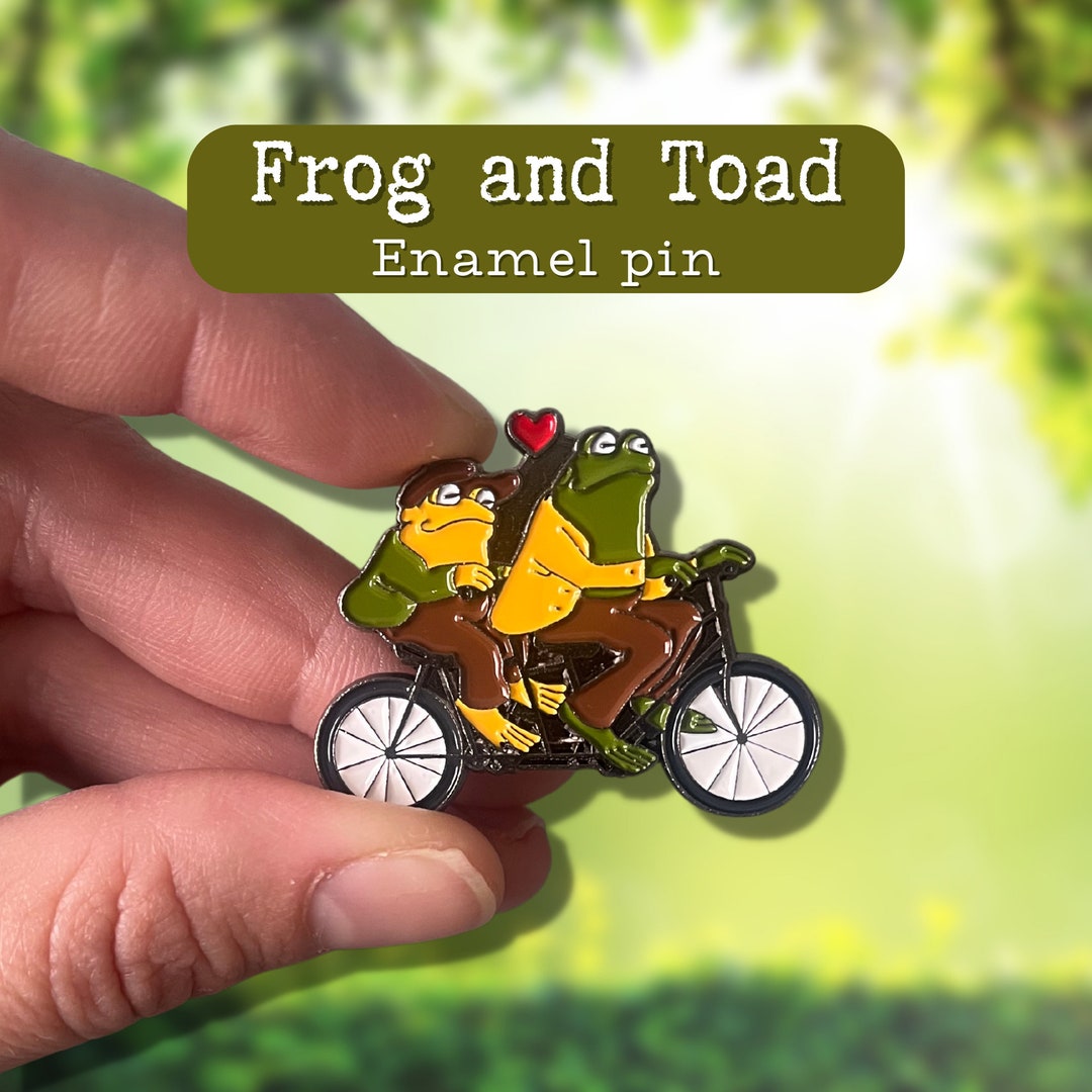 Frog and Toad Pin, Frog and Toad Enamel Pin, Frog and Toad Are Friends ...