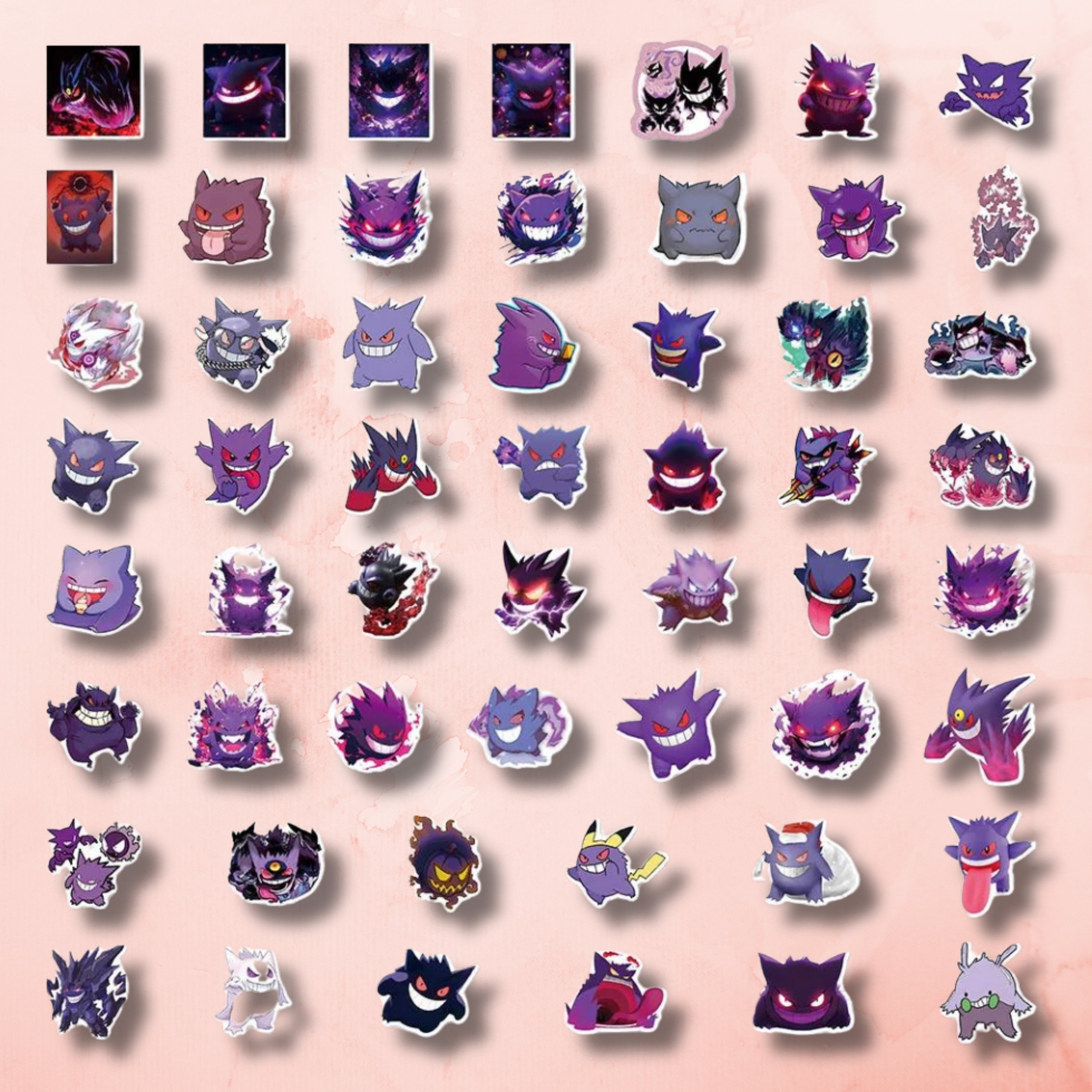 Gengar Sticker, Gengar Stickers, Pokemon Stickers, Gengar, Kidcore ...