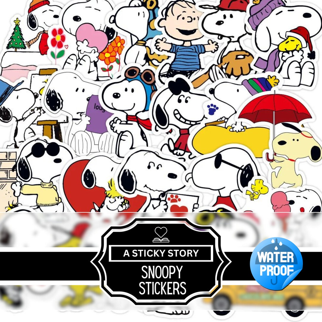 Snoopy Stickers, Peanuts Stickers, Snoopy Decal, Vinyl Stickers ...