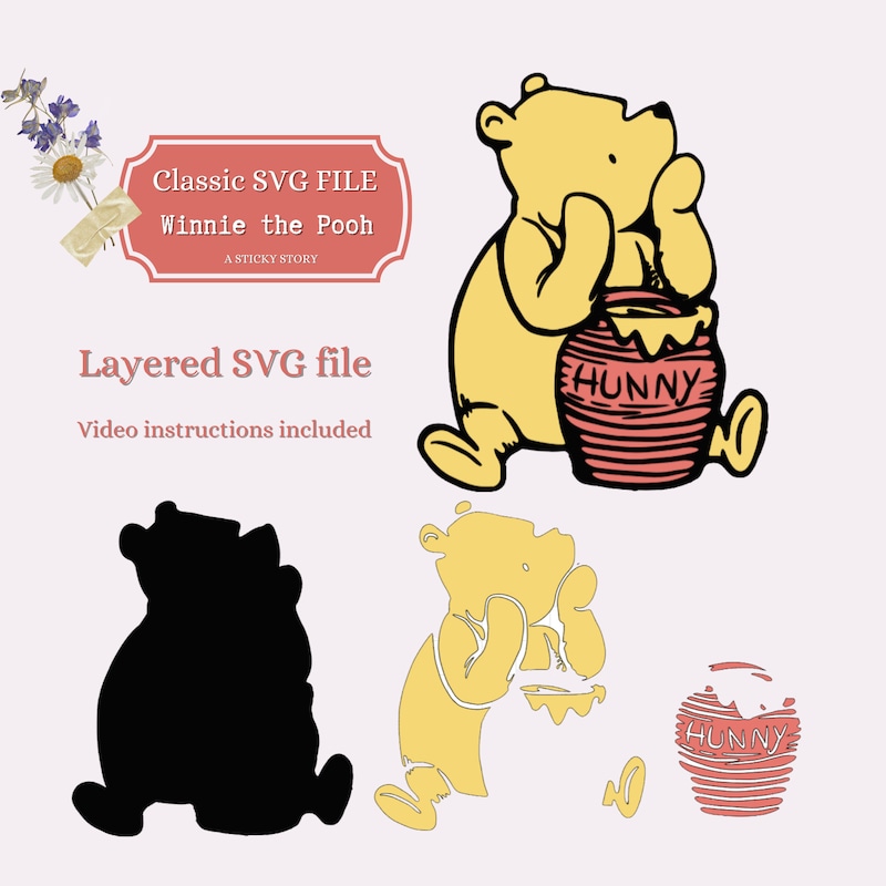 Winnie the Pooh Svg - Etsy
