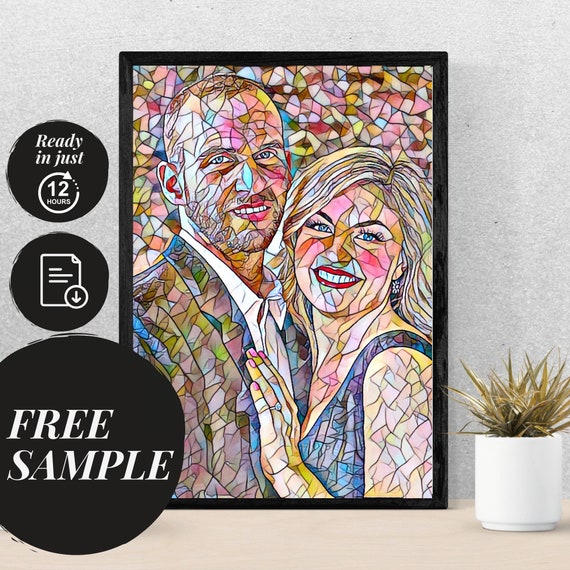 Custom Mosaic Portrait Personalized Mosaic Photo - Etsy