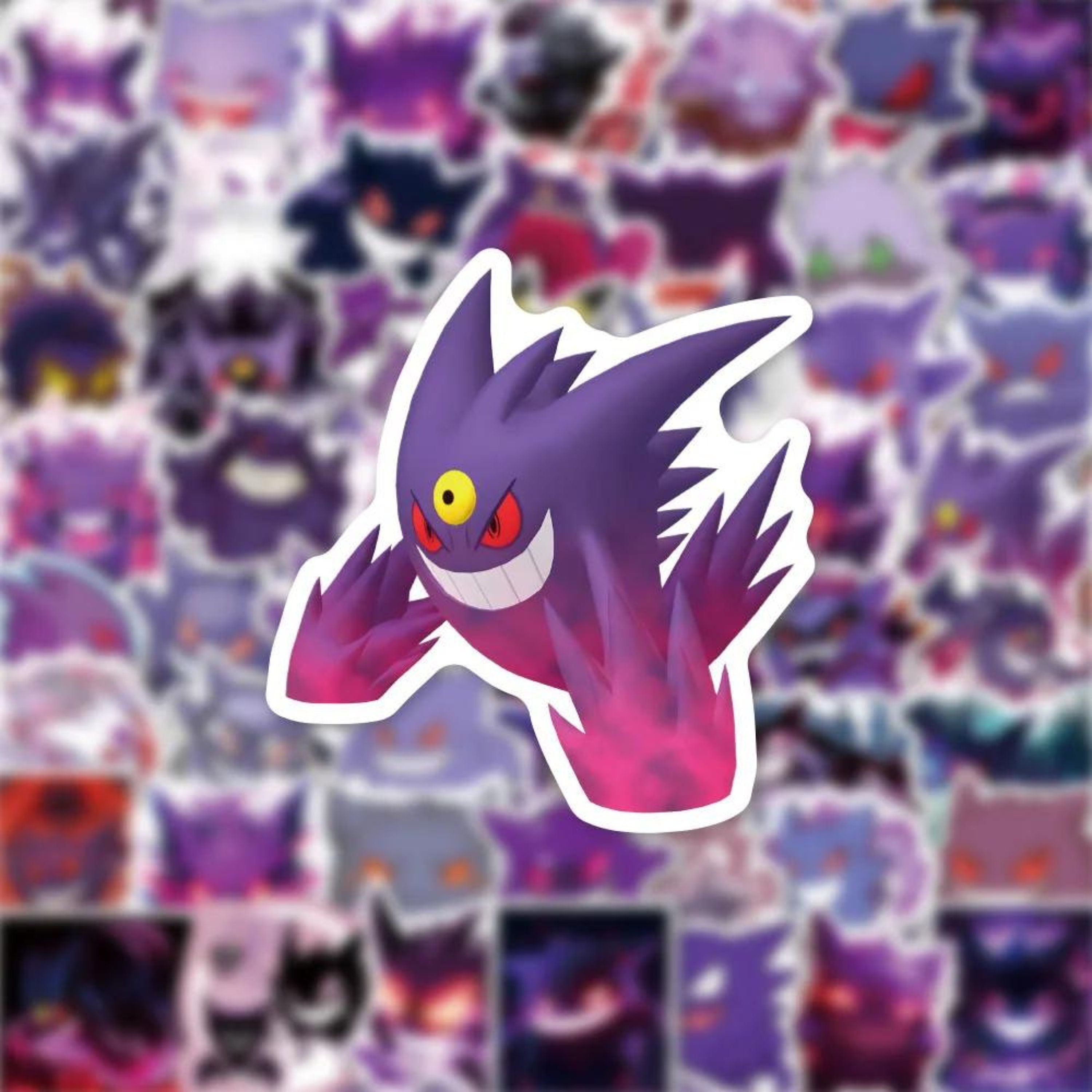 Gengar Sticker, Gengar Stickers, Pokemon Stickers, Gengar, Kidcore ...
