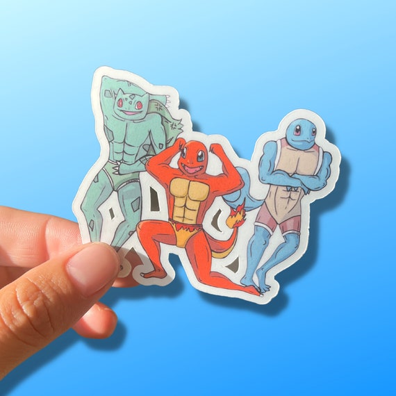 Buff Pokemon Sticker Muscle Pokemon Sticker Pokemon - Etsy