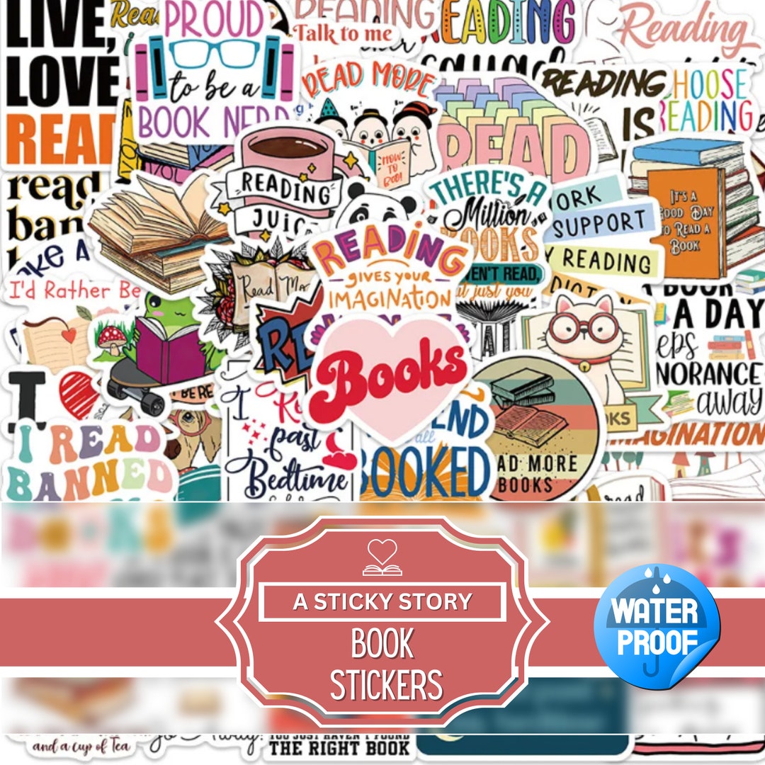 Book Stickers, Kindle Stickers, Booktok Stickers, Book Stickers for ...