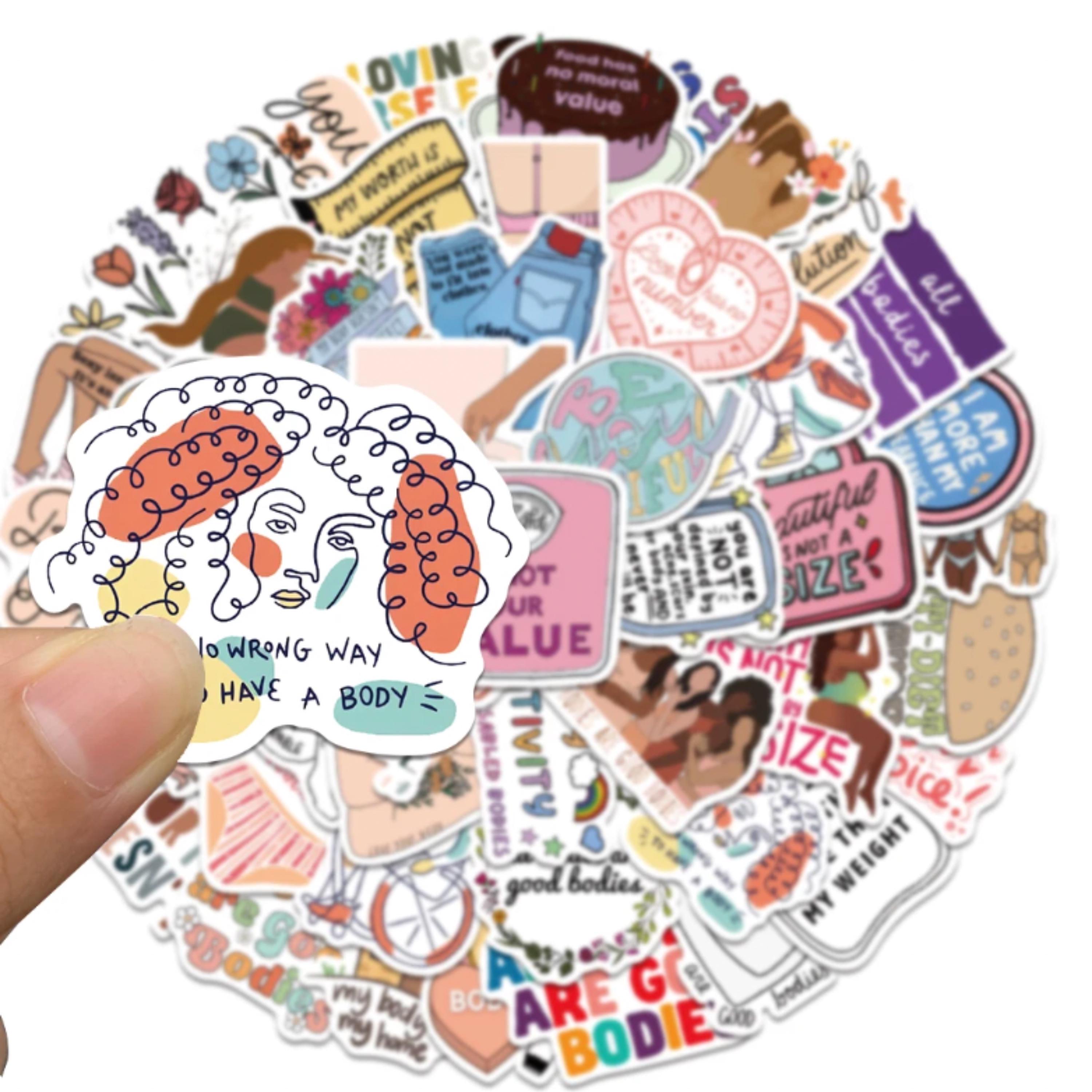 Body Positive Stickers, Body Positivity, Feminism Stickers, Feminist ...