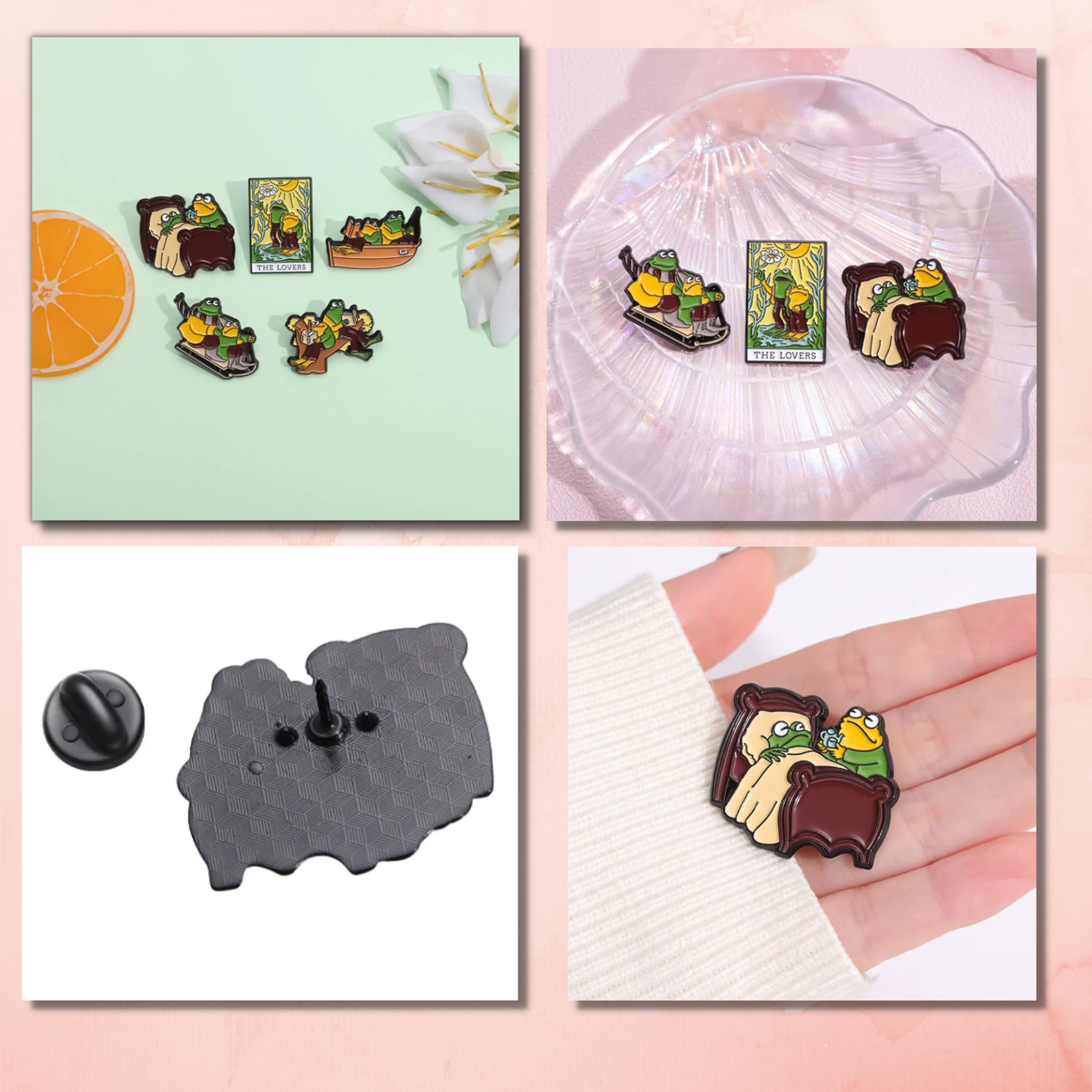 Frog and Toad Pin, Frog and Toad Enamel Pin, Frog and Toad Are Friends ...