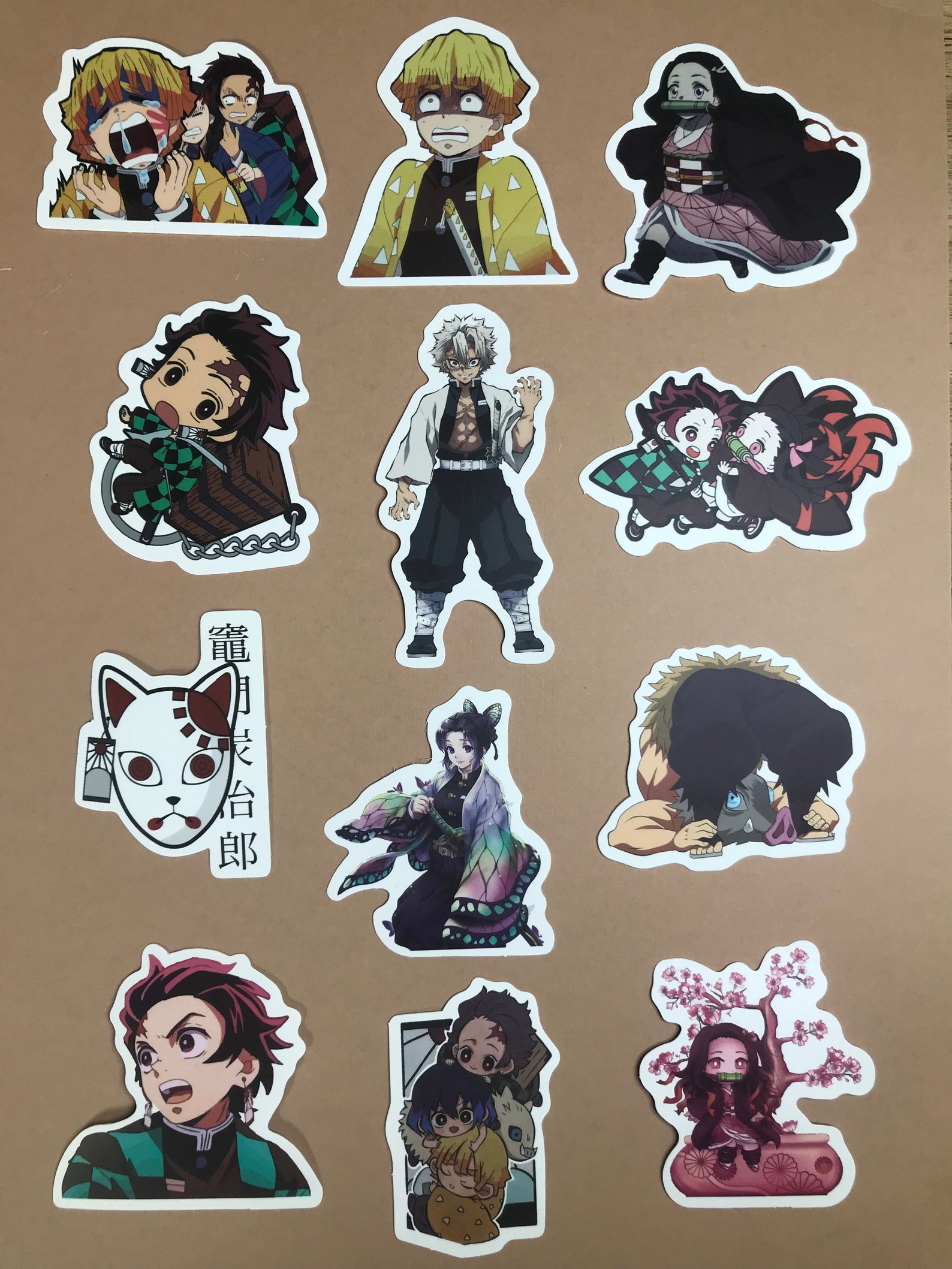 25 X Demon Slayer Stickers Kimetsu No Yaiba Demon Slayer | Etsy