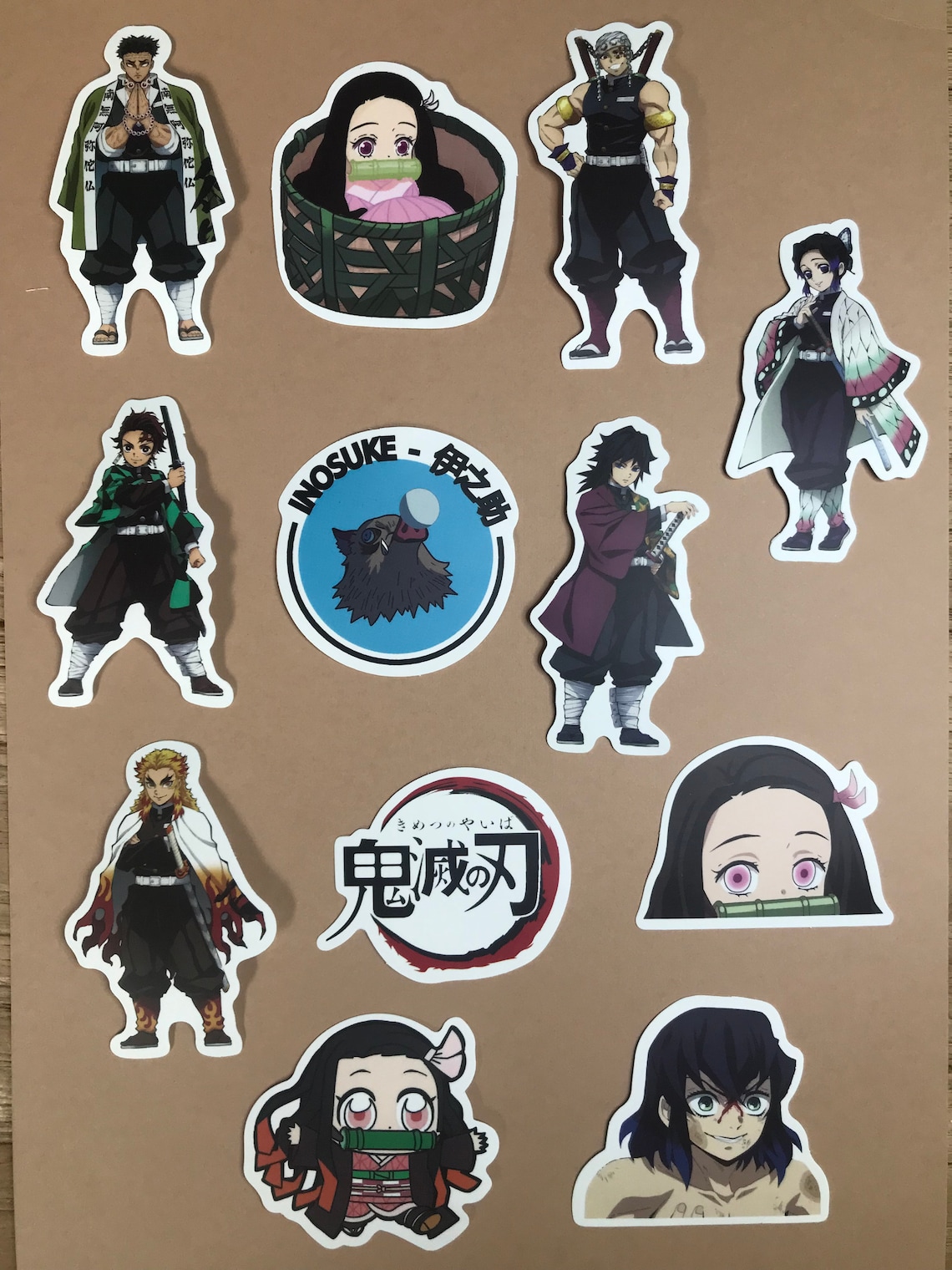 25 X Demon Slayer Stickers Kimetsu No Yaiba Demon Slayer | Etsy