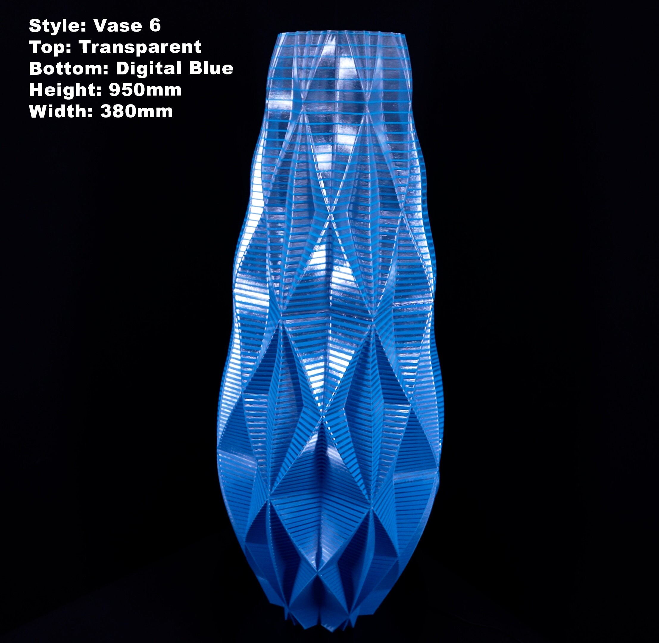 Create Your 3d Printed Vase. 37 Inch VASES! You Pick the Colors With ...
