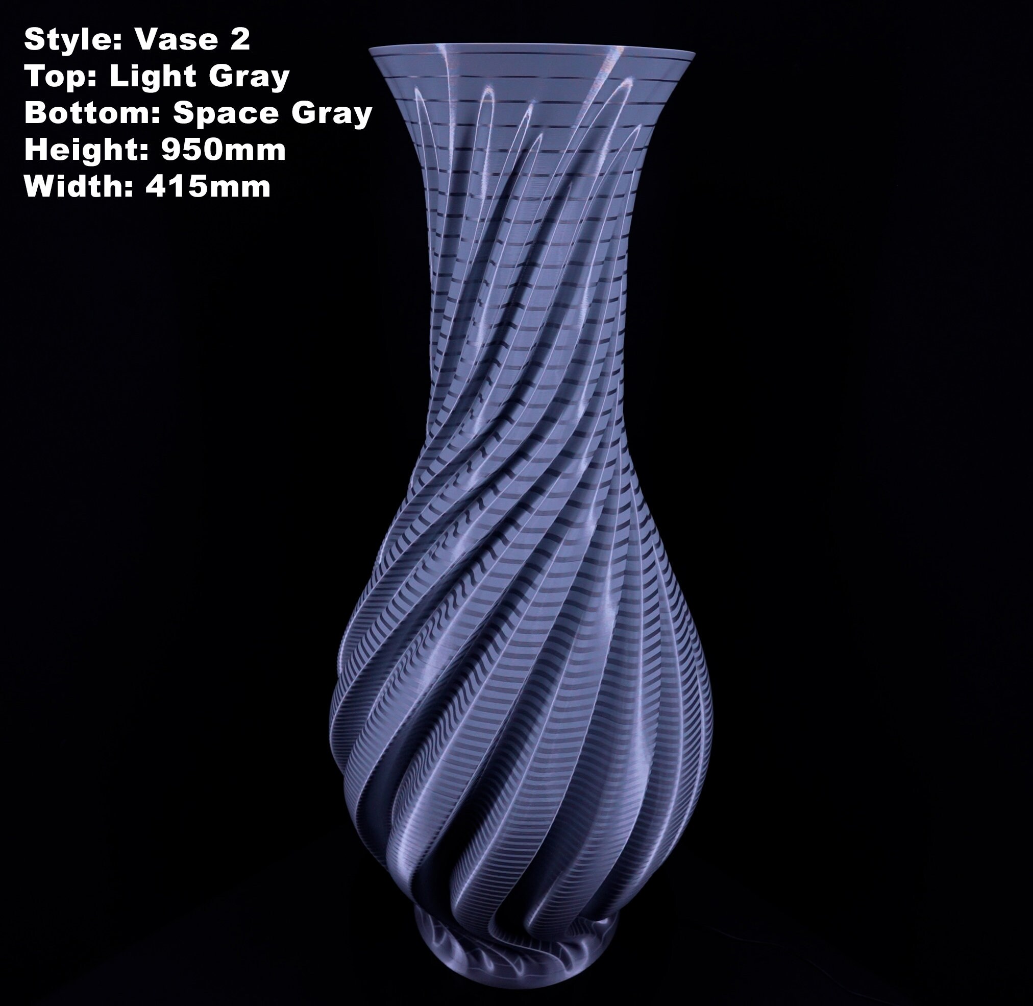Create Your 3d Printed Vase. 37 Inch VASES! You Pick the Colors With ...